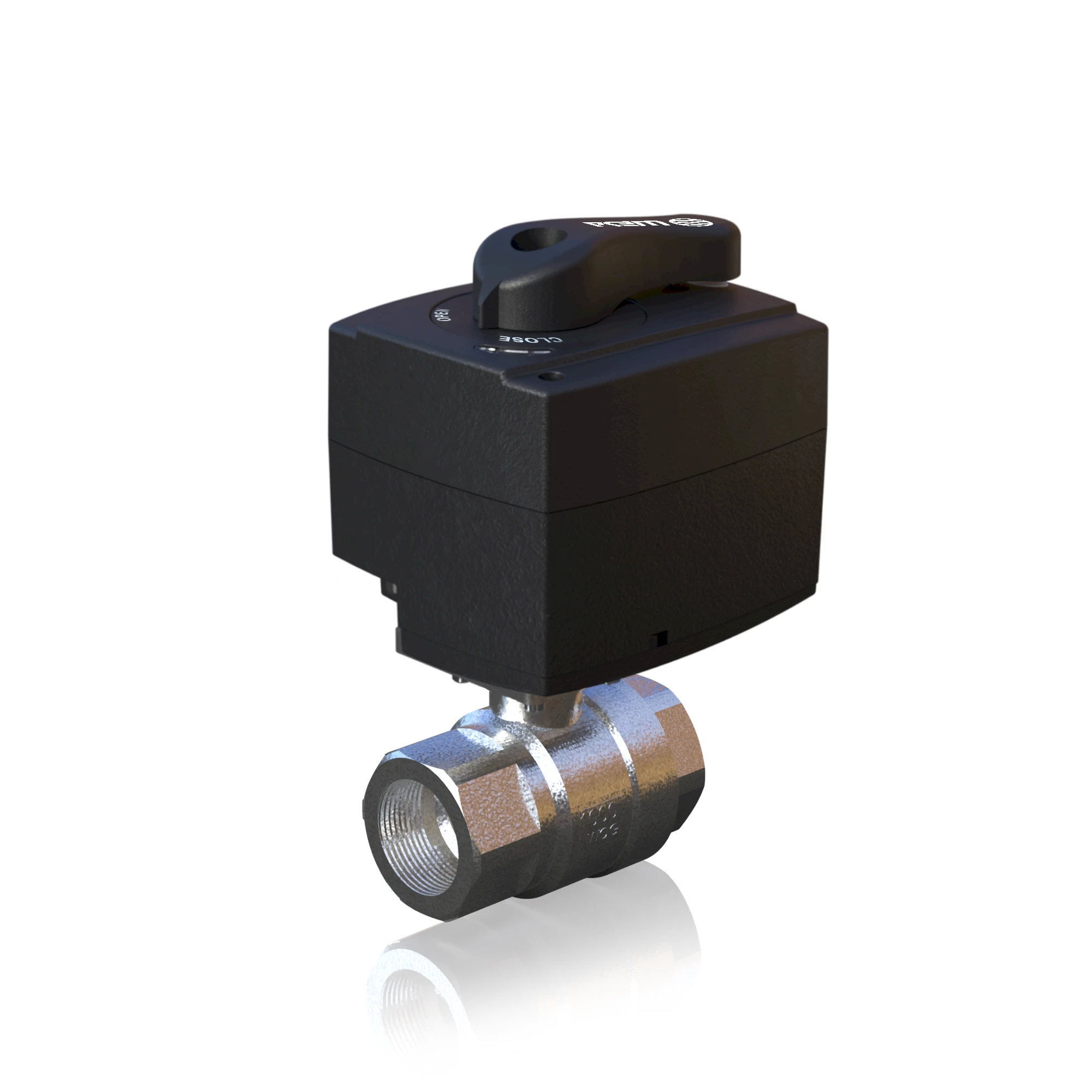 Ball valve stainless steel 1/4"-3/4" FE/FE PN63 Electric actuator EL01 ...